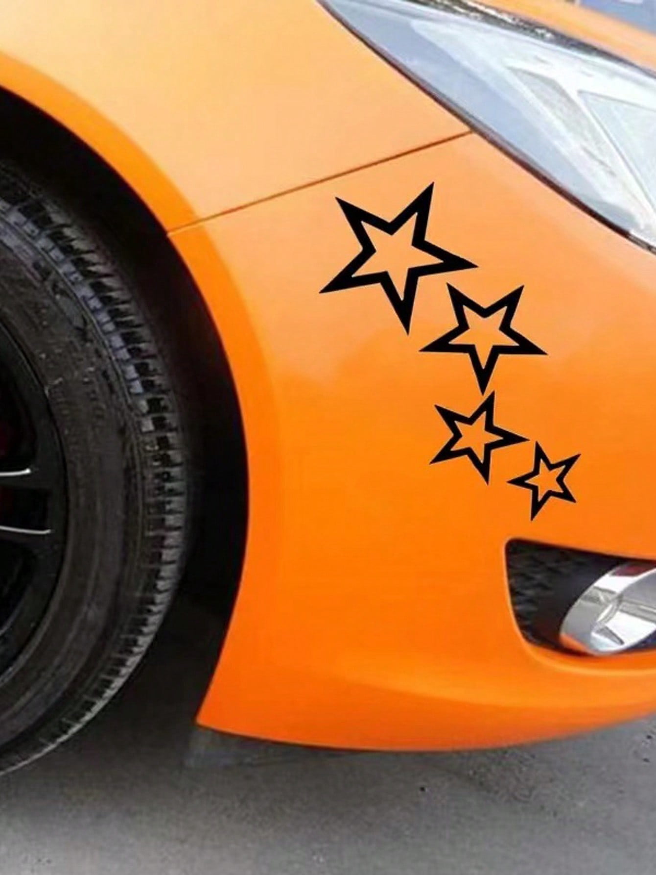 Star Pattern Car Sticker, Vinyl Waterproof Car Bumper Sticker Car ...