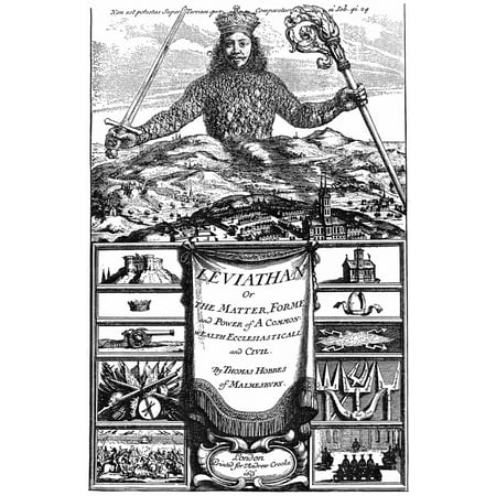 Hobbes: Leviathan, 1651. /Nengraved Frontispeice To The First Edition ...