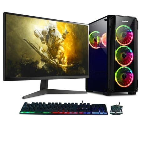 Gaming PC Tower AQVIN ~ AMD RYZEN 5 3600 Processor ~ NVIDIA GTX 1050 Ti ...