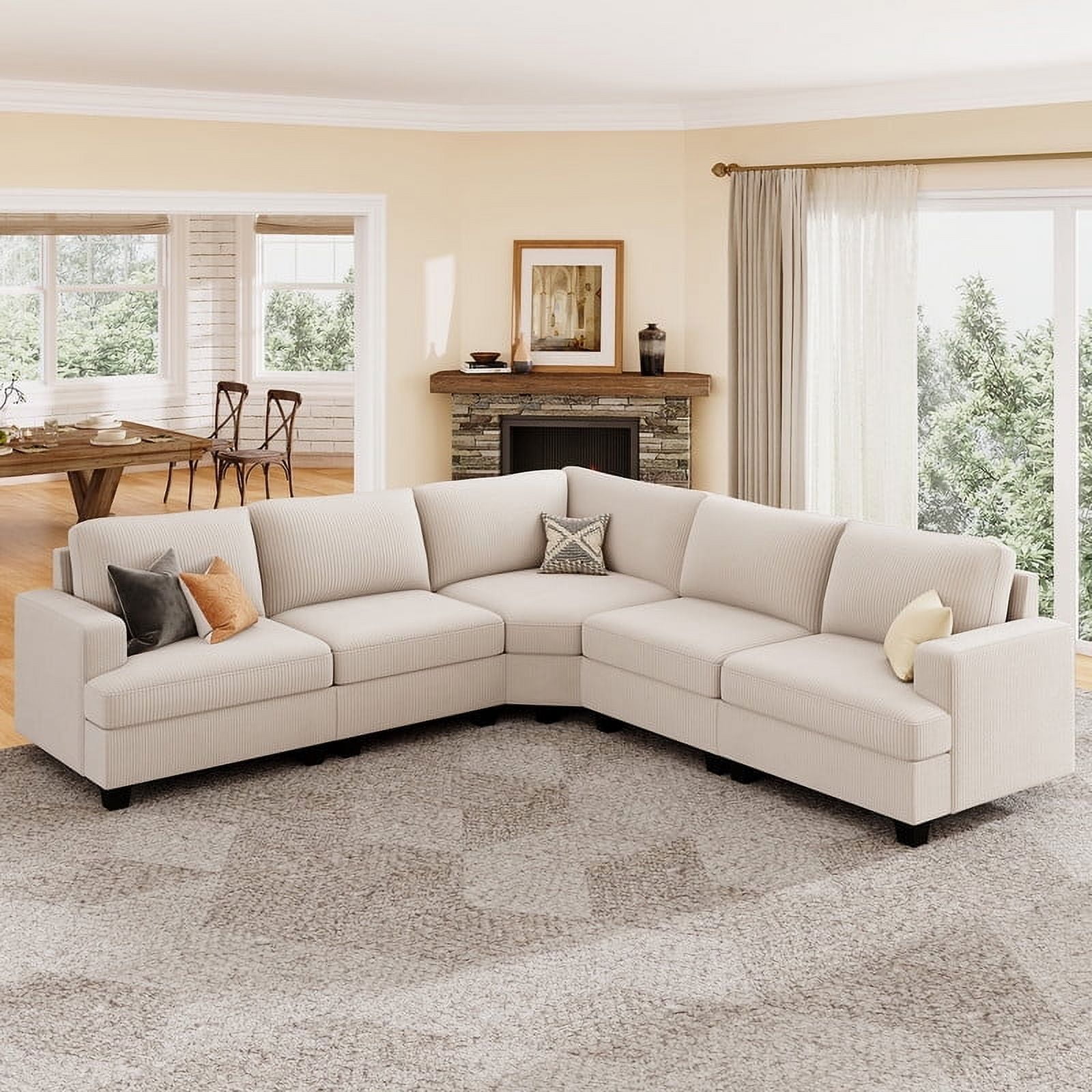 Click here for Honbay Oversized Modular Sectional Couch L-Shaped... prices