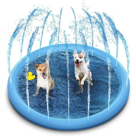 Dog Pools ,67" Dog Sprinkle and Splash Water Play Mat,Dog Pools Dog’s ...