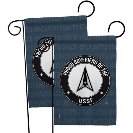Breeze Decor Proud Boyfriend USSF Garden Flag 2pcs Pack Armed Space ...