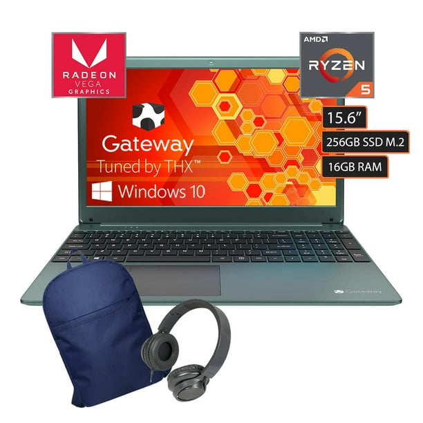 Laptop Gateway GWTN156-5GR Ryzen 5-3450U 256GB SSD 16GB Ram Más Mochila ...