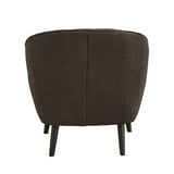 Weston Home Rhyl Mid-Century Modern Channel-Tufted Accent Chair, Dark ...