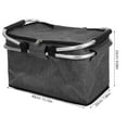 Phenofice Rectangular Cooler Basket for Picnic Waterproof Grey 1Pack ...