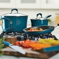 Rachael Ray 14 Piece Classic Brights Hard Enamel Nonstick Pots And