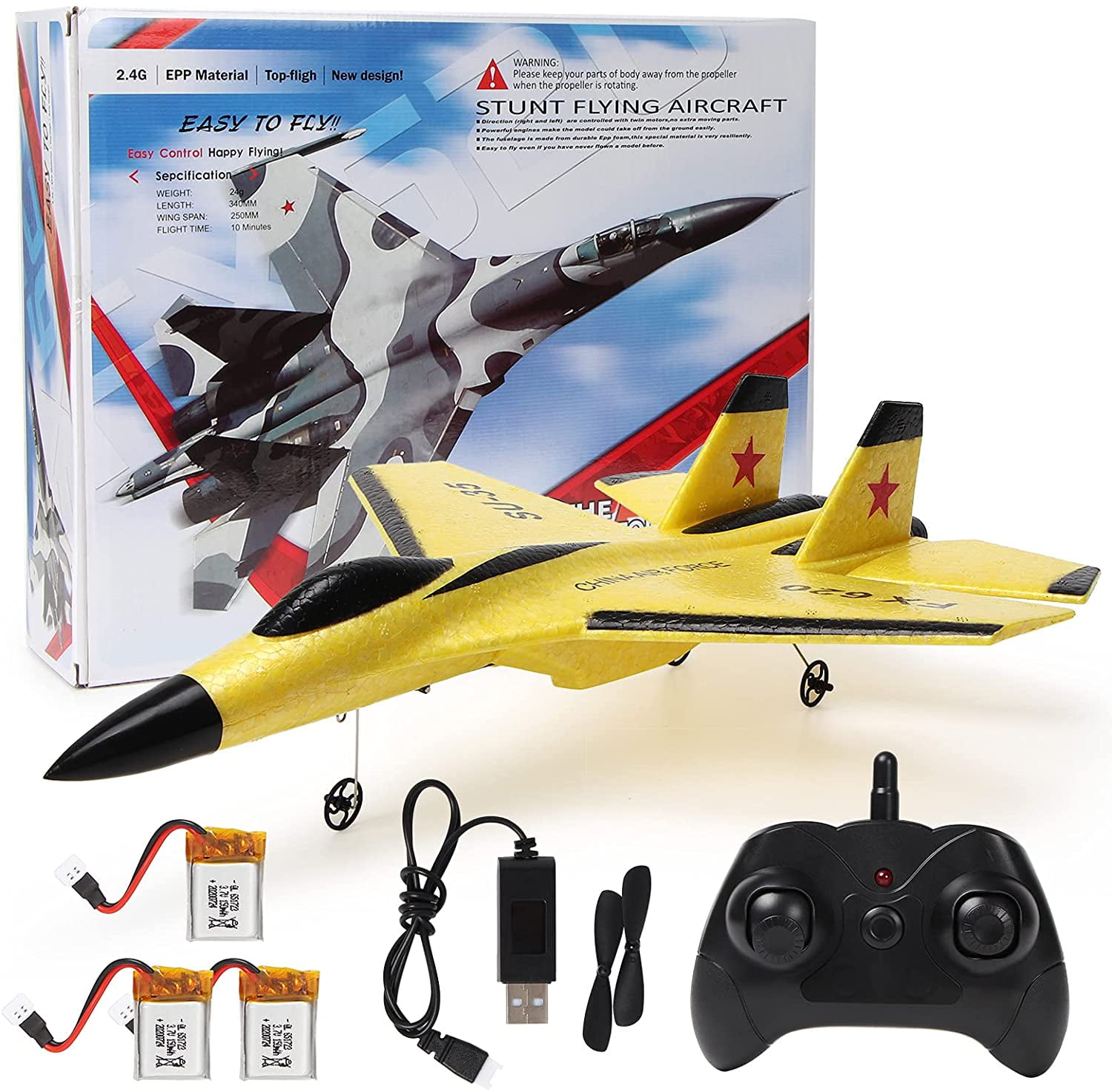 Buy Leyfeng RC Plane Remote Control Airplane Ready to Fly, 2.4GHZ 2 ...