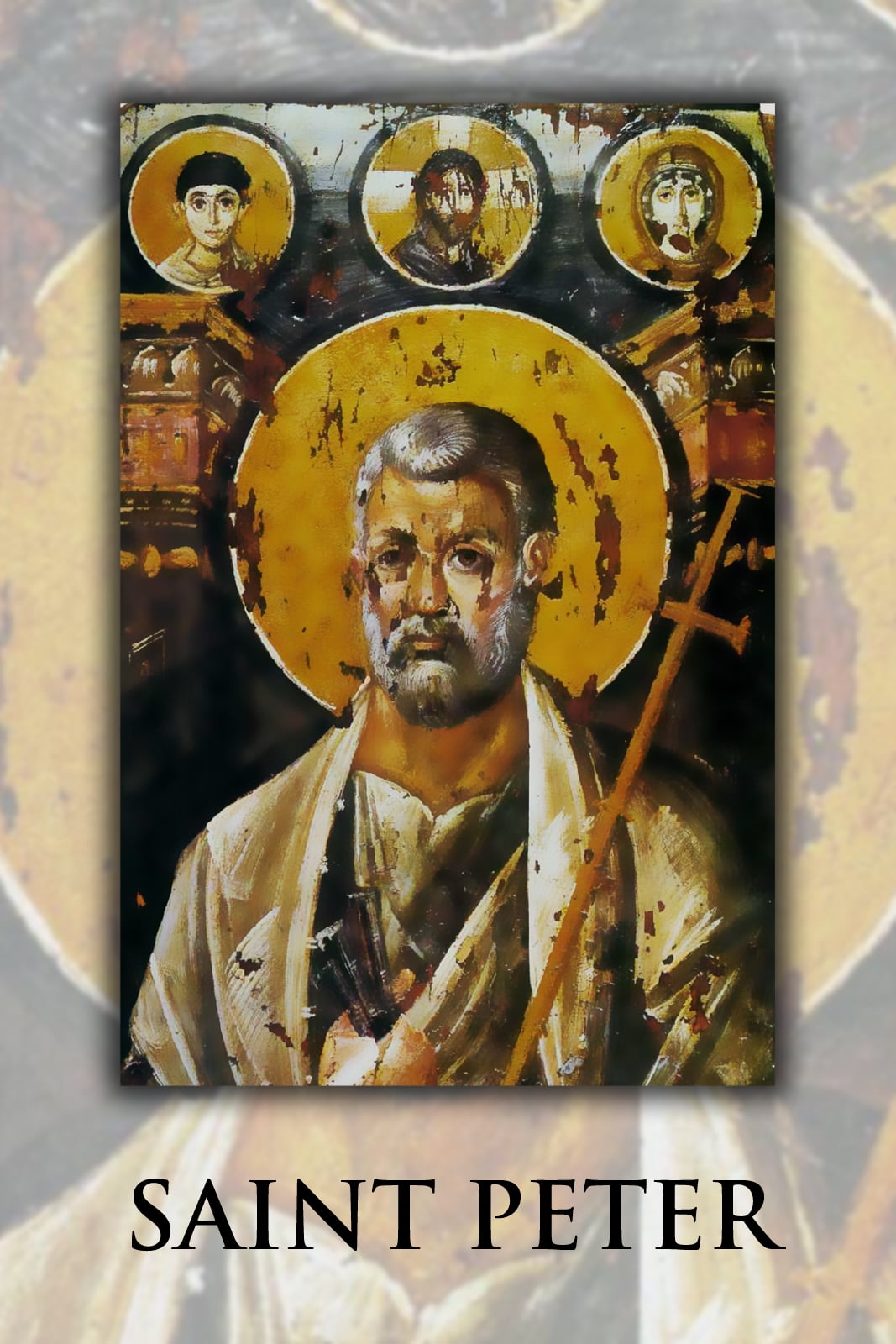 24"x36" Gallery Poster, saint peter 6th-century encaustic icon from ...