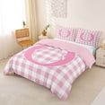 Catabedysis Pink Letter Print Bedding,Cute Bowknot Monogrammed O Duvet ...