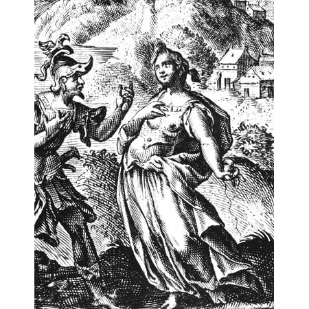 Theseus And Ariadne. /Ntheseus Obtaining From Ariadne The Thread By ...