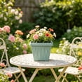 RBCKVXZ Thickened Square Plastic Flower Pots, Blue Imitation Ceramic ...