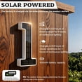 6.7" Solar House Numbers for Outside Light Up, Modern LED Backlit ...