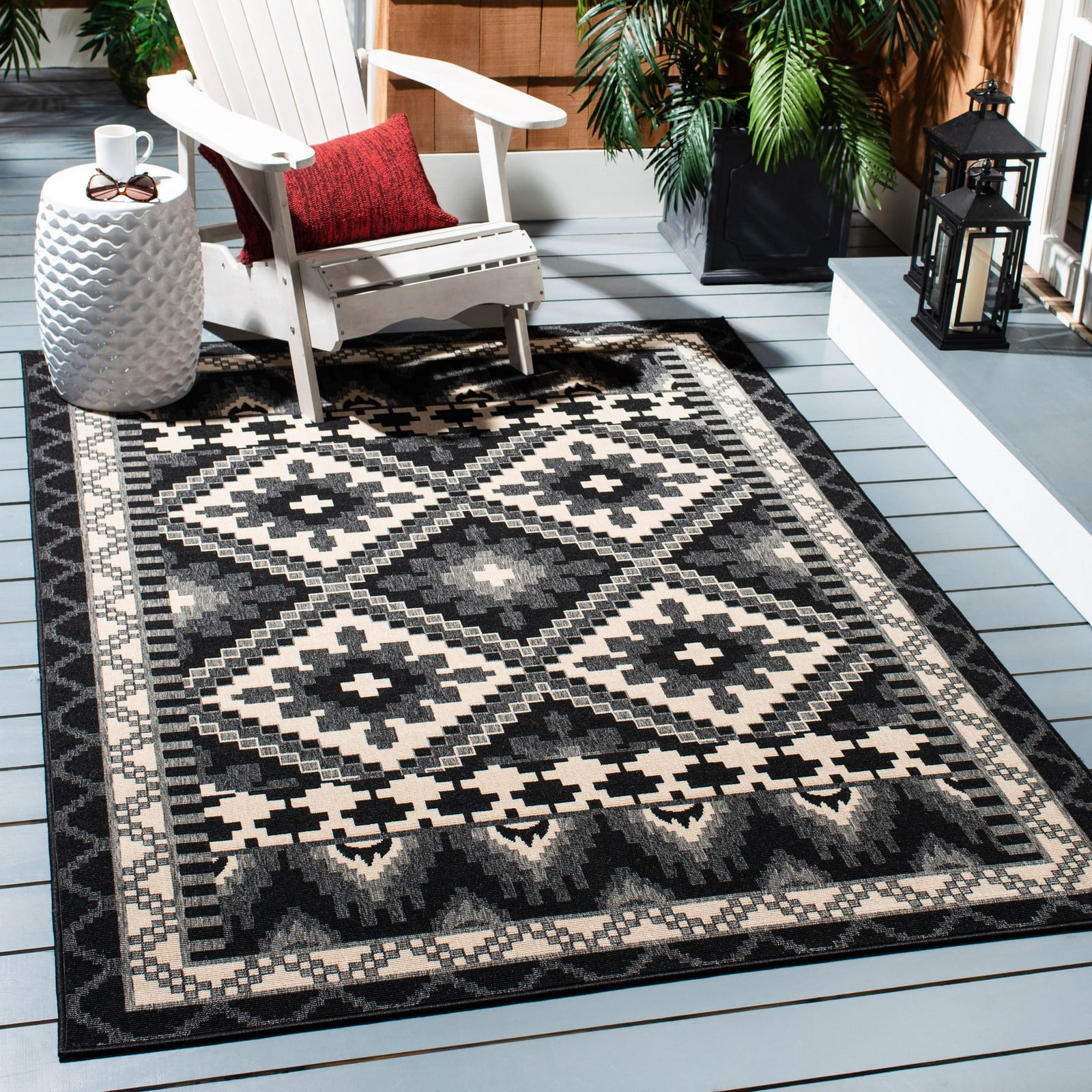 SAFAVIEH Veranda Johann Southwestern Indoor/Outdoor Area Rug, 2'7" x 5 ...