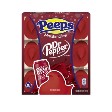 PEEPS® Dr Pepper Flavored Marshmallow Chicks, 10 Count (3.0 Ounces ...