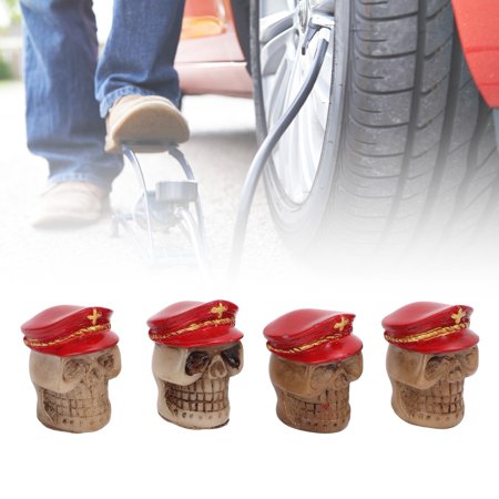 Tire Valve Skull Skull Car Wheel Tire Valve Stem Tire Air Valve For ...