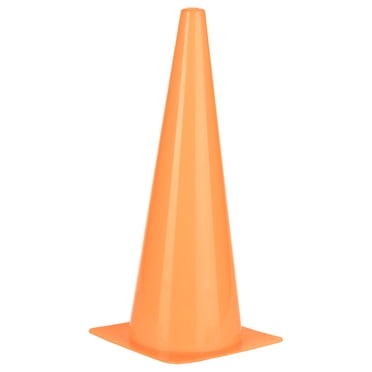 OBSTACLE CONE, PLASTIC, ORANGE 15" - Walmart.com