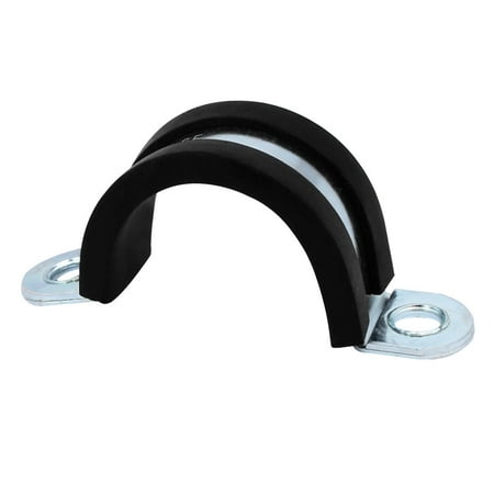 M25 EPDM Rubber Lined U Shaped Pipe Tube Strap Clamps Clips Fasteners ...
