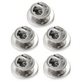 Bulk Set Of 5 Stainless Steel Brooch Base Butterfly Pin Backs Badge ...