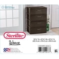 Sterilite 4 Drawer Wide Weave Tower Espresso - Walmart.com