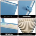 Expanding File Organizer (12.99x9.06in) - 8 Pockets Accordion Folder ...