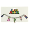 Super Mario Bros Yoshi Luigi Mario Princess Peach Toad Jewelry Charm ...