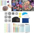 47PCS Mandala Dotting Tools Painting - Rock Stencils Tool Set Supplies ...