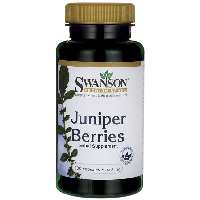 Swanson Juniper Berries Capsules, 520 mg, 100 Count - Walmart.com ...