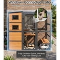 Aivituvin 77" Large Catio Outdoor Cat Enclosure, 4 Tiers Cat House for ...