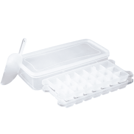 Ice Cube Bin and Ice Cube trays Storage Container Set With Airtight ...