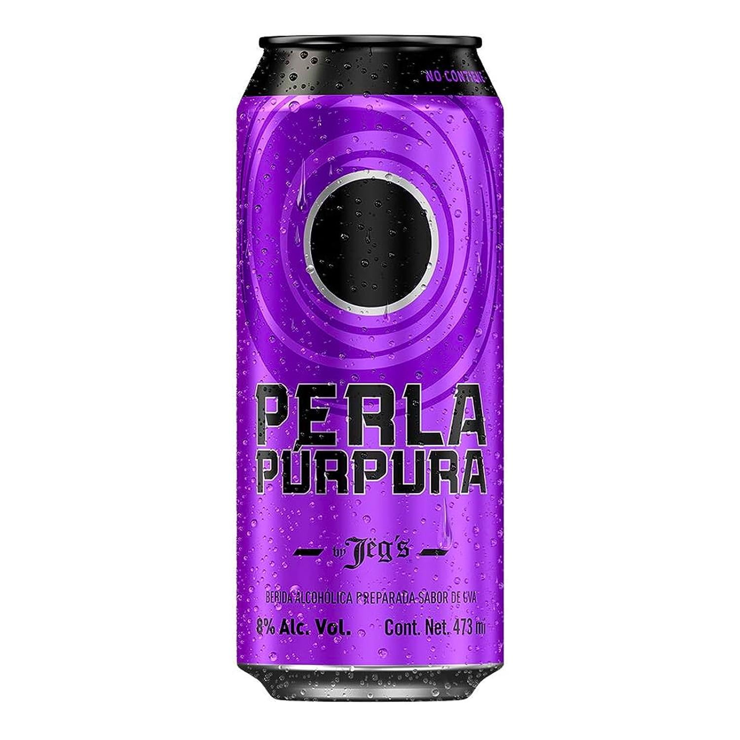 Pack de 12 Bebida Preparada Perla Púrpura Jeg's Lata 473 ml | Walmart ...