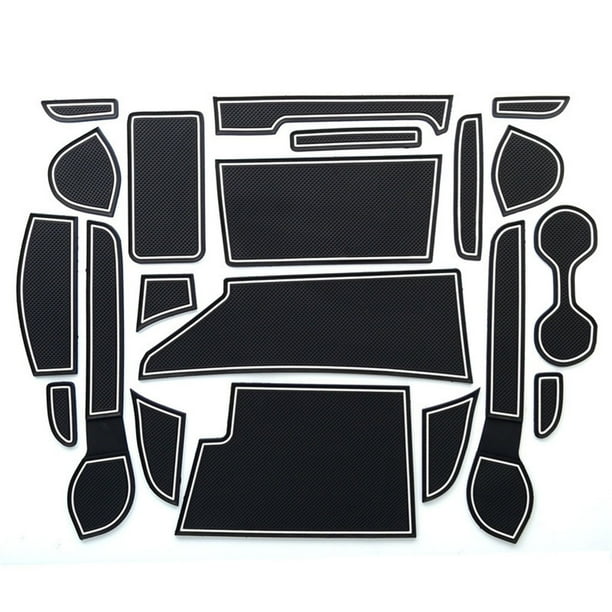 ruzhgo 19 Pieces Car Interior Armrest Mat Vehicle Mounted Cup Holder ...