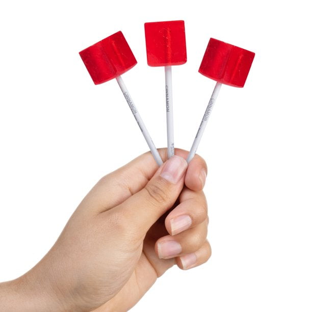 Candy Envy Red Square Pops, 24 Indiv. Wrapped Cinnamon Flavored ...