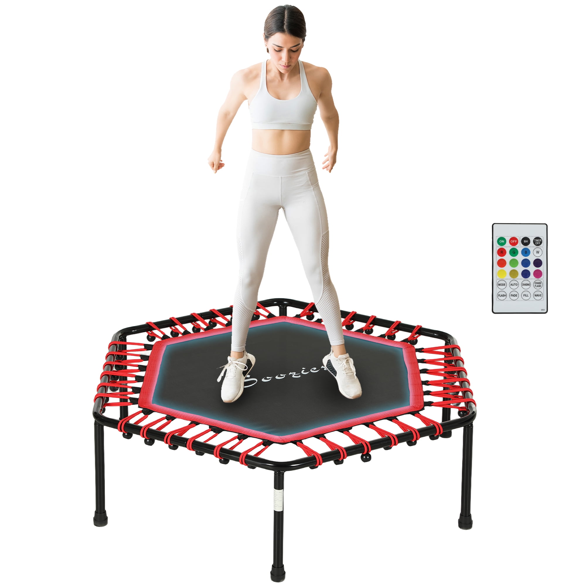 Click here for Soozier 45 Mini Trampoline Indoor With Led Lights... prices