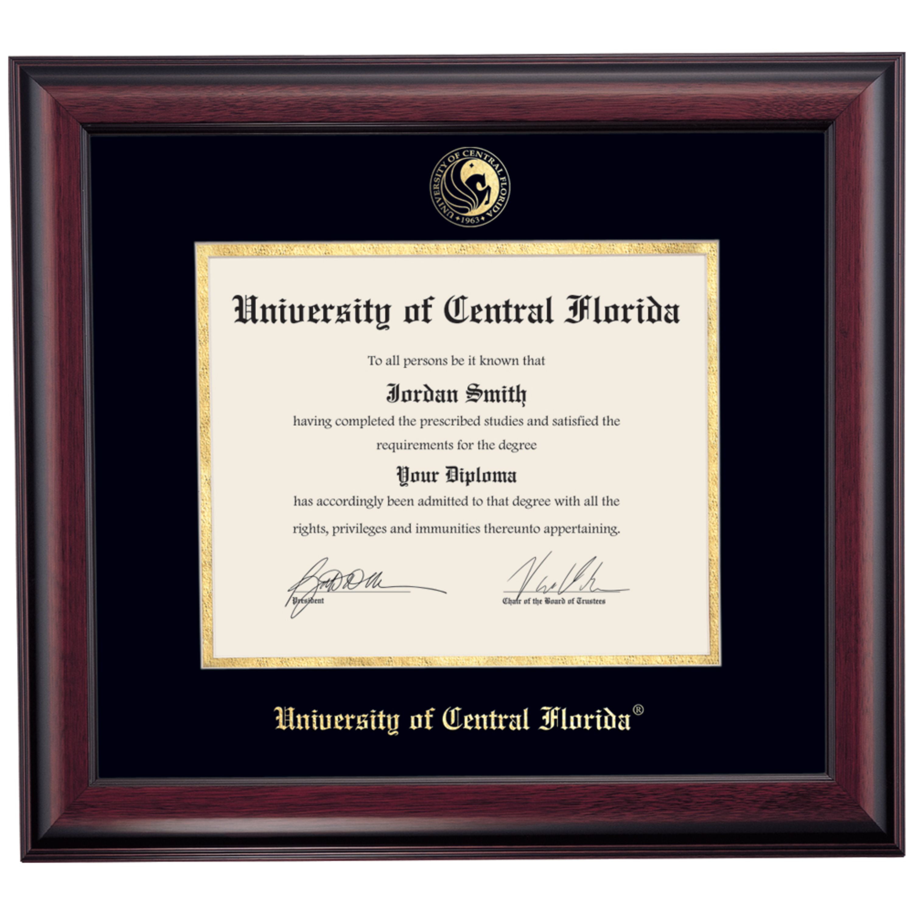 OCM Diploma Frame for University of Central Florida UCF, 16" x 18 ...