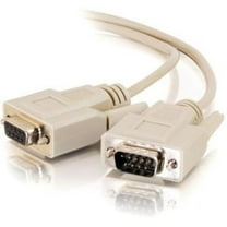 C2G 6ft Serial RS232 DB9 Null Modem Cable with Low Profile Connectors M/F - In-Wall CMG-Rated ...