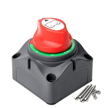 1-2-Both-Off Battery Disconnect Switch 12V-48V Marine Battery Shutoff ...