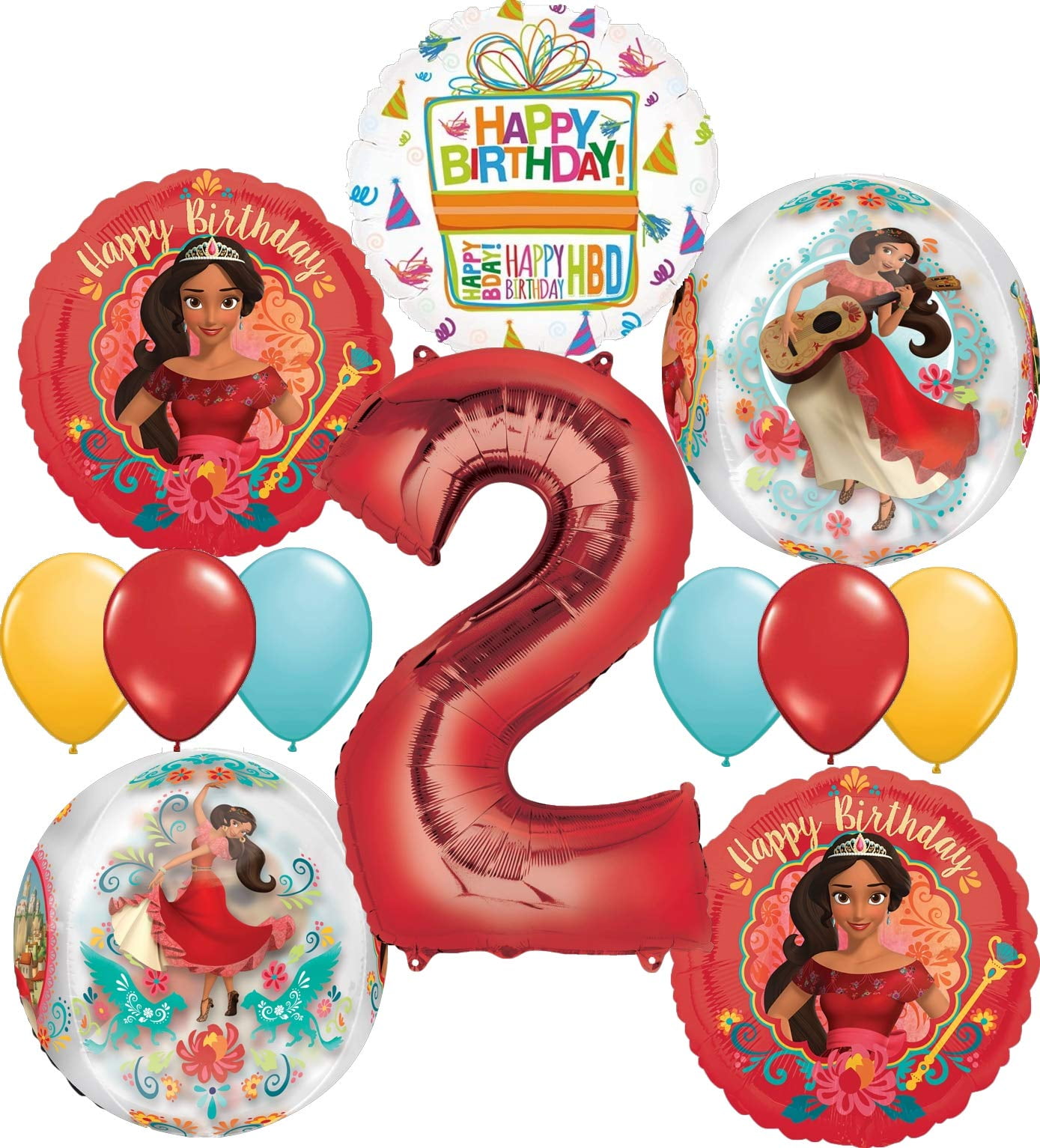 Princess Elena Party Supplies 2nd Birthday Orbz Balloon Bouquet ... Princess Elena Party Supplies 2nd Birthday Orbz Balloon Bouquet ...