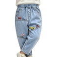 CONZONE Boys Baggy Jeans Casual Denim Pants for Kids Elastic Waist ...
