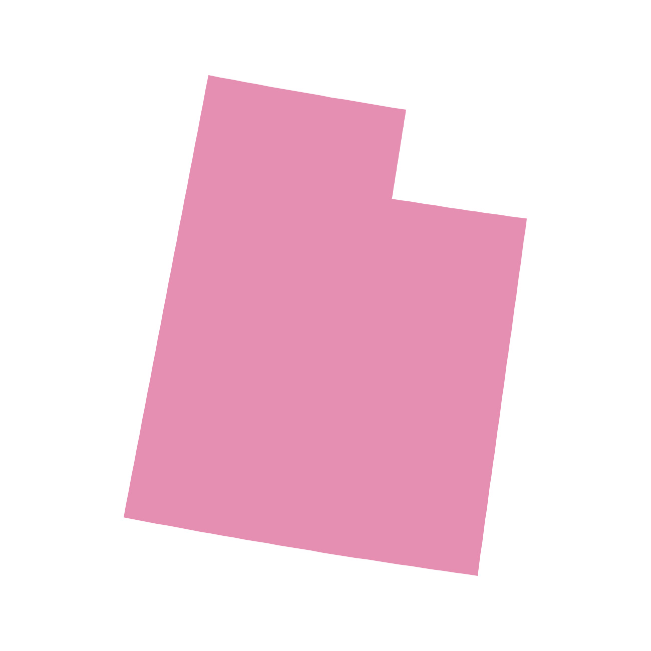 Utah Shaped Sticker Decal Die Cut - Self Adhesive Vinyl - Weatherproof ...