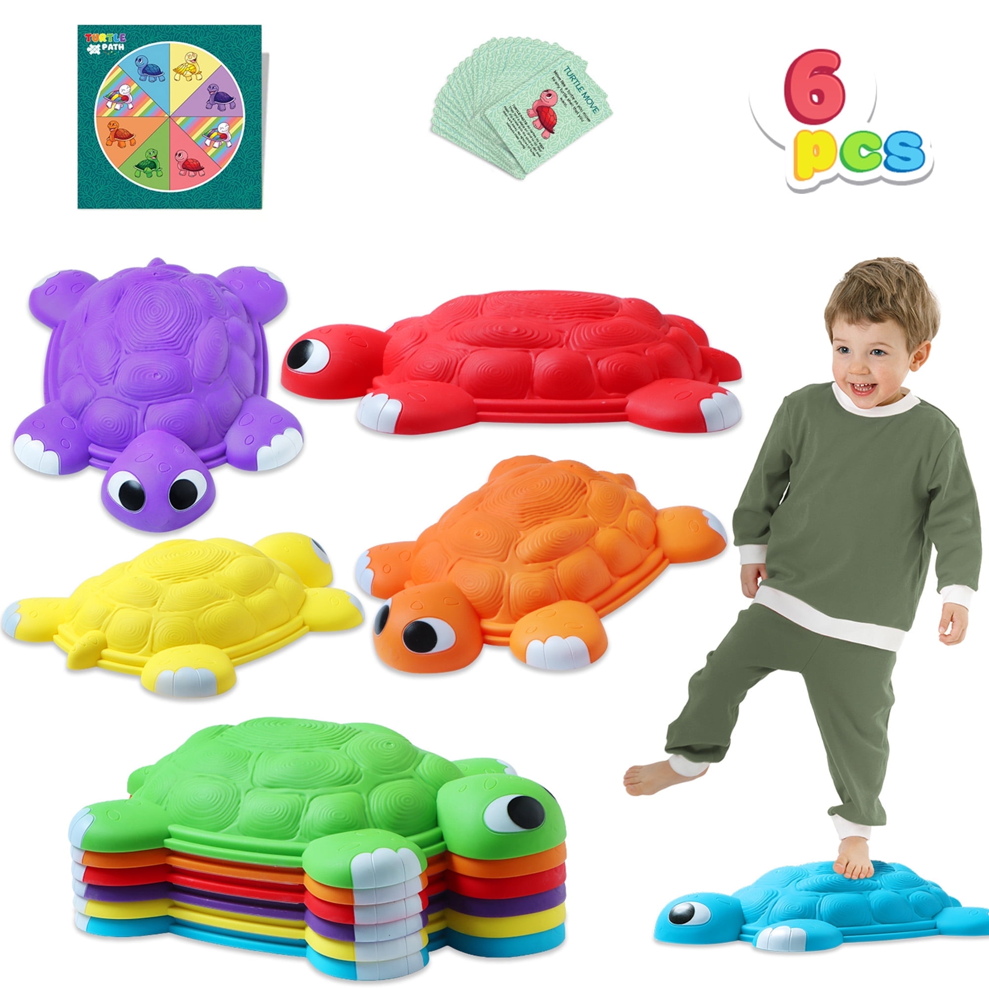 Click here for Joyfy 6pcs Turtle Balance Stepping Stones  Kids Ju... prices
