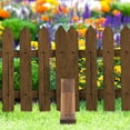 Eease Privacy Fence Screening Wooden Triangle Picket Fence Support ...