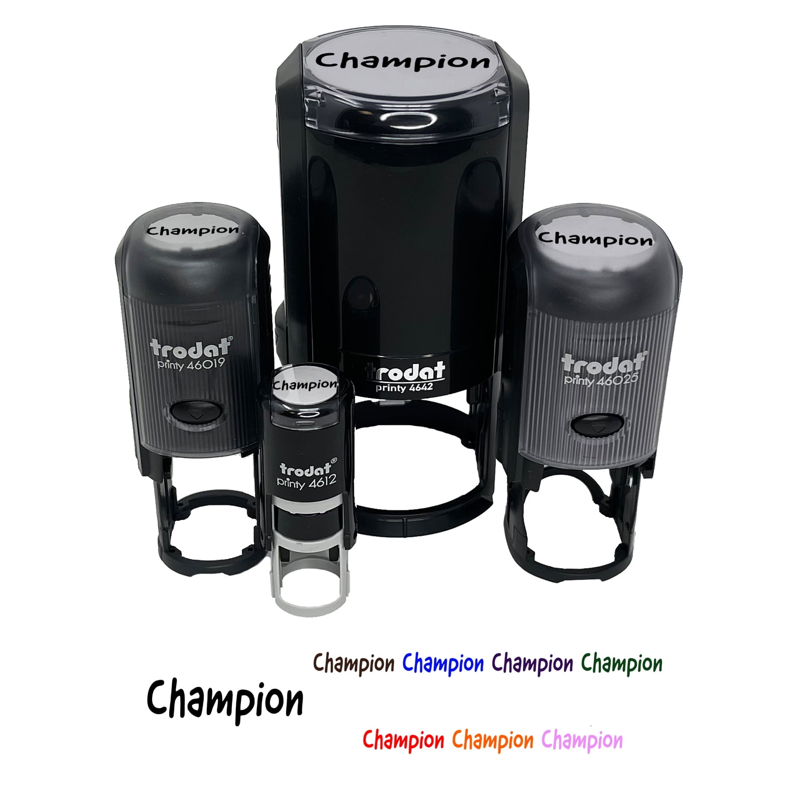 Champion Fun Text Teacher Self-Inking Rubber Stamp Ink Stamper ...
