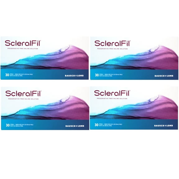 ScleralFil Preservative Free Saline Solution, 0.34 Fl Oz Vials, 30 ...