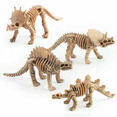12PCS Plastic Dinosaur Skeleton Model Kit Educational Toy for Children ...