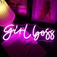 LED Girl Boss Neon Sign Decorations Light Up Signs for Bedroom Home ...