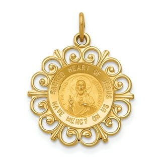 Gold Tone The Last Supper of Jesus Christ Men's Pendant 24" Rope Chain ...