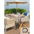 Cute Lucky Cat Rectangle Outdoor Tablecloth with Umbrella Hole Japanese ...