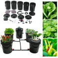 Set of 5 Deep Water Culture DWC Hydroponic Grow System Kit 5 Gallon ...
