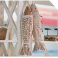 Only 2 Pieces Nautical Carved Wooden Fish Wall Hanging Ornaments Home ...