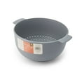 Beautiful 5-quart Plastic Colander with Integrated Handles in Grey ...